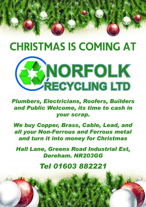 Christmas is Coming At Norfolk Recycling Ltd - Norfolk Recycling